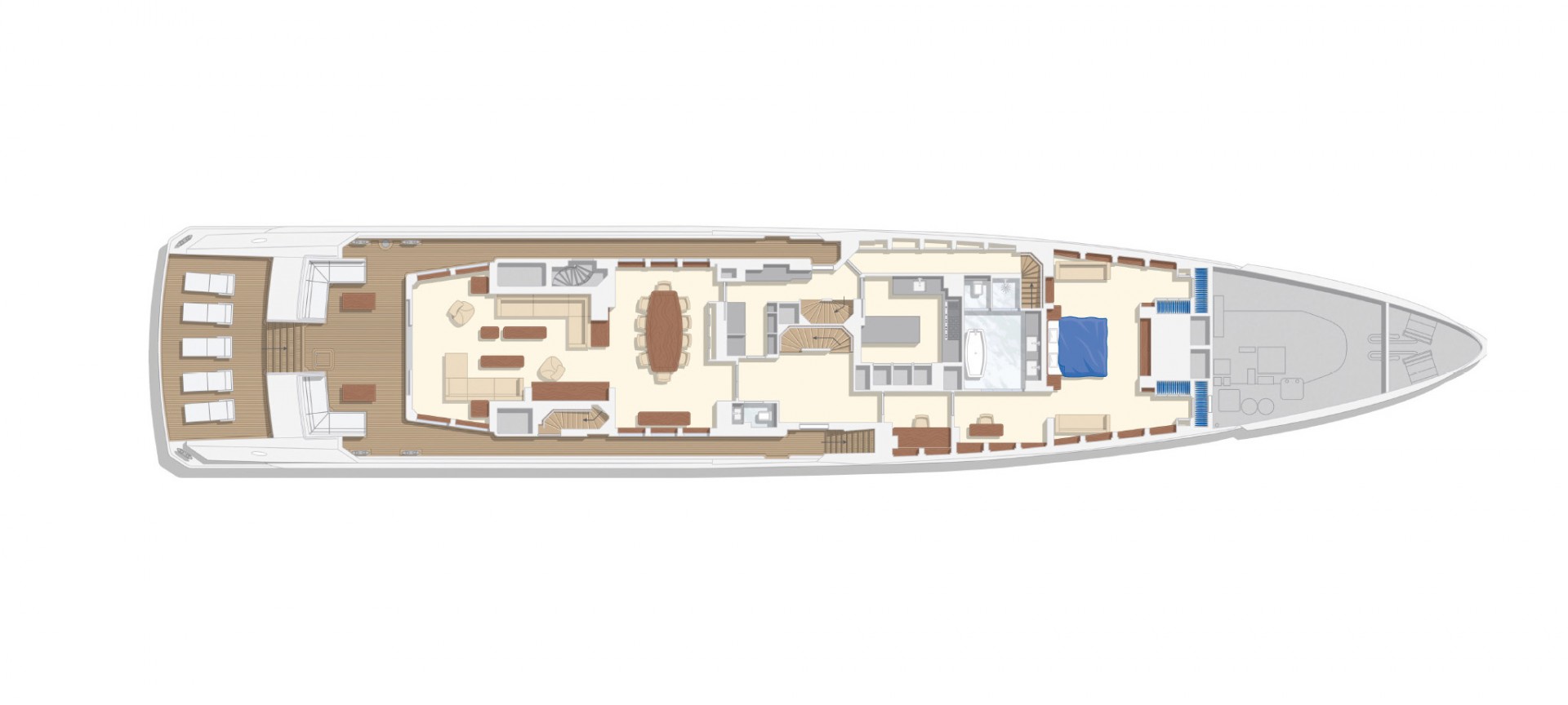 Deck Image Gallery - Pride deck - Sun Deck On Board Yacht P2 – Luxury ...